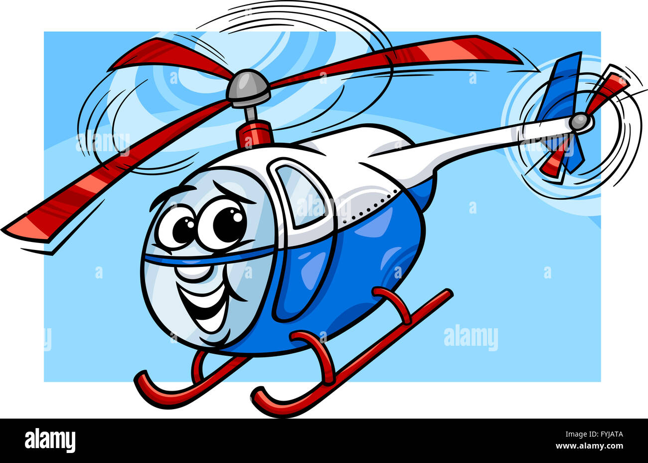 Helicopter Cartoon High Resolution Stock Photography and Images - Alamy