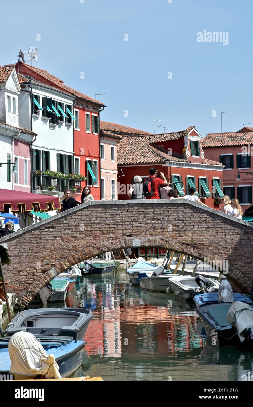 The colorful buildings of Burano, Italy Stock Photo - Alamy