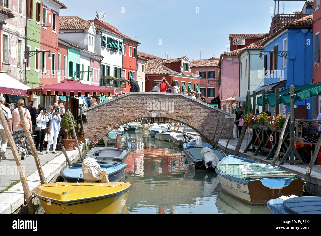 The colorful buildings of Burano, Italy Stock Photo - Alamy
