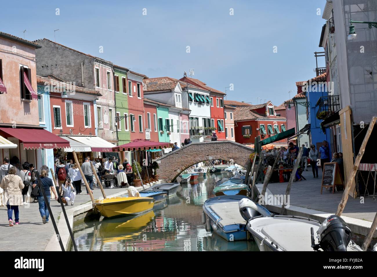 The colorful buildings of Burano, Italy Stock Photo - Alamy
