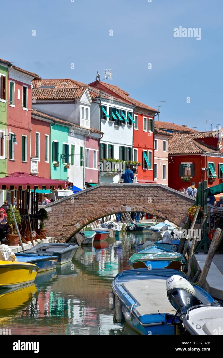 The colorful buildings of Burano, Italy Stock Photo - Alamy