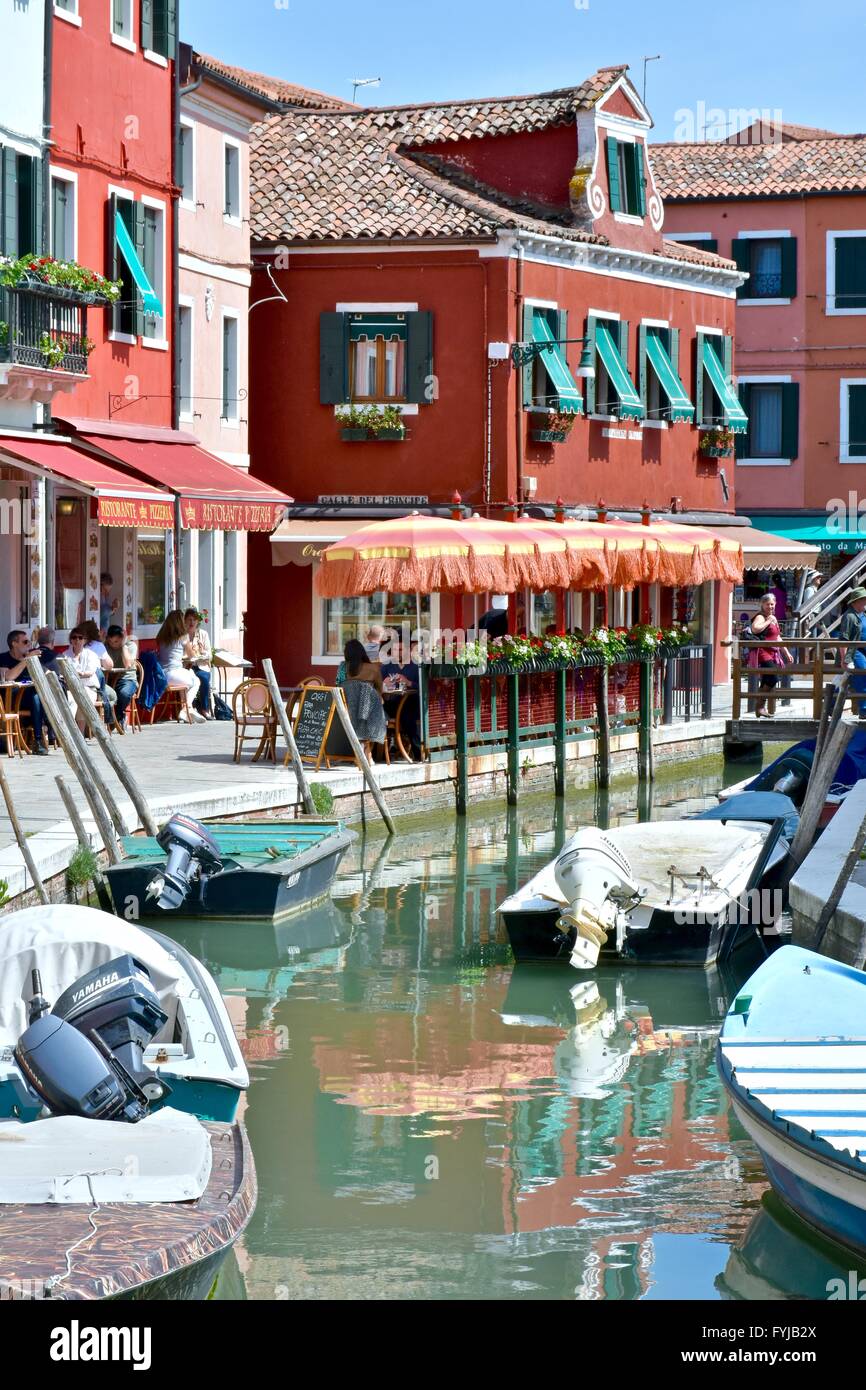 The colorful buildings of Burano, Italy Stock Photo - Alamy