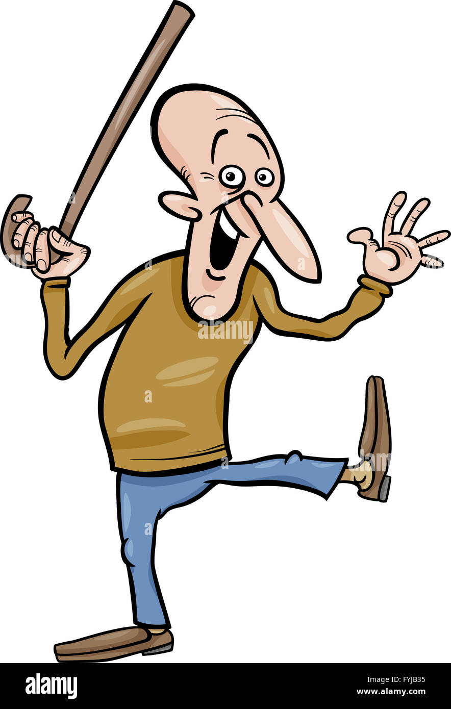 Cane cartoon hi-res stock photography and images - Alamy