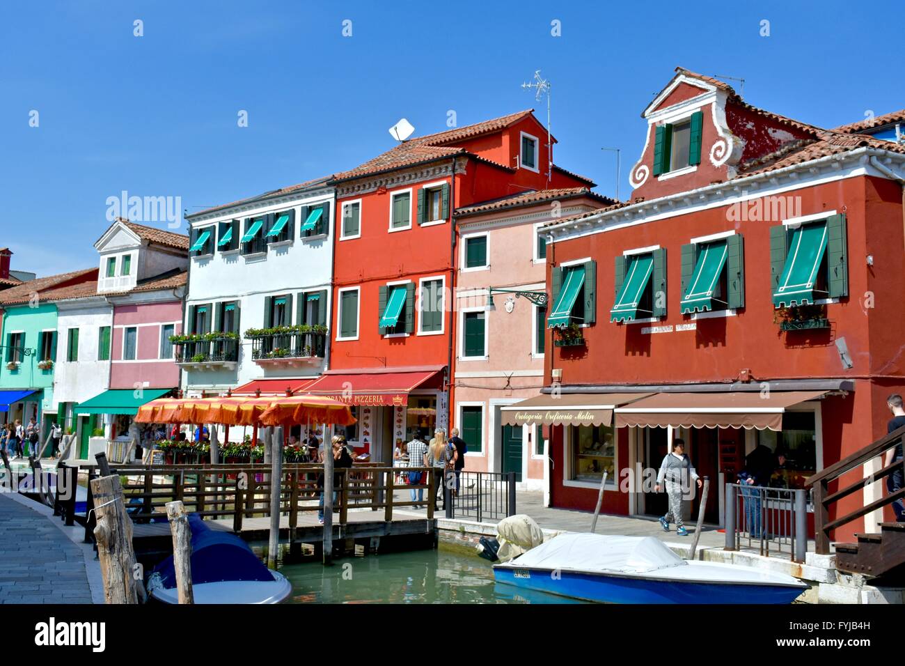 The colorful buildings of Burano, Italy Stock Photo - Alamy