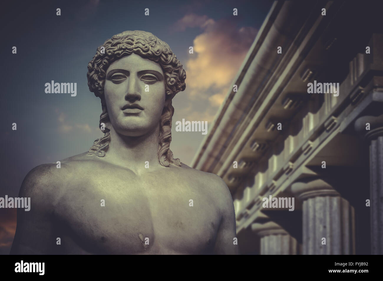 Greek Sculpture, Statue of Hercules Stock Photo - Alamy