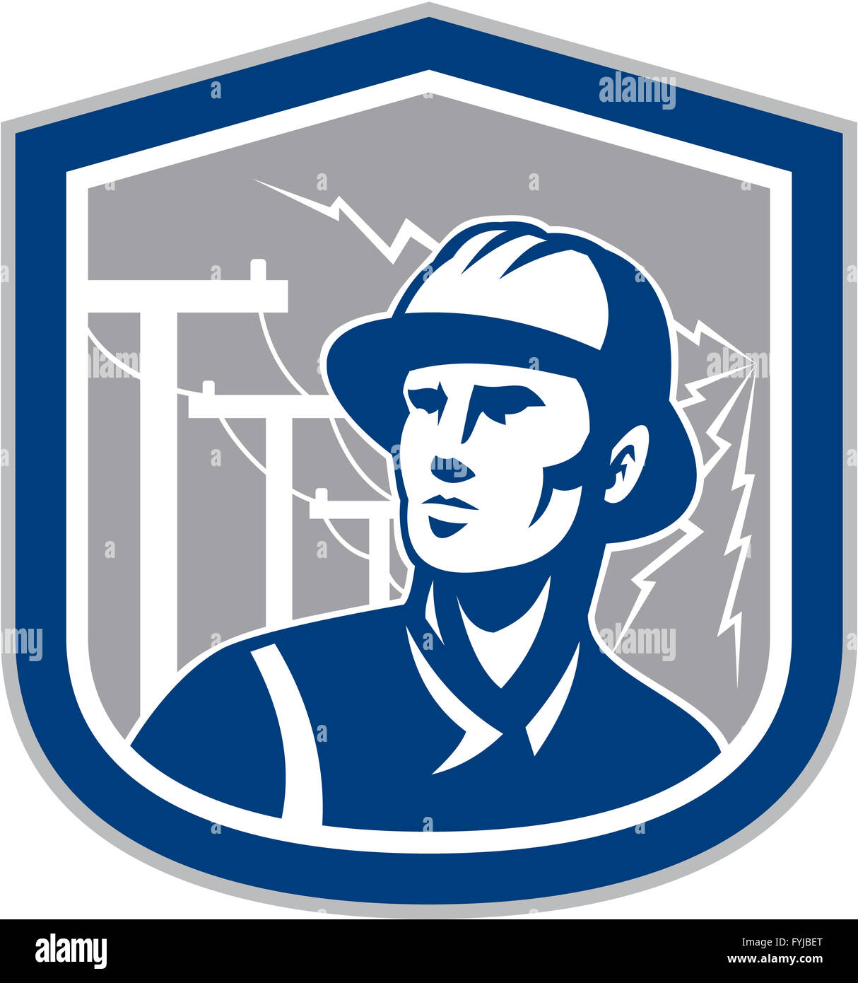 Lightning shield hi-res stock photography and images - Alamy