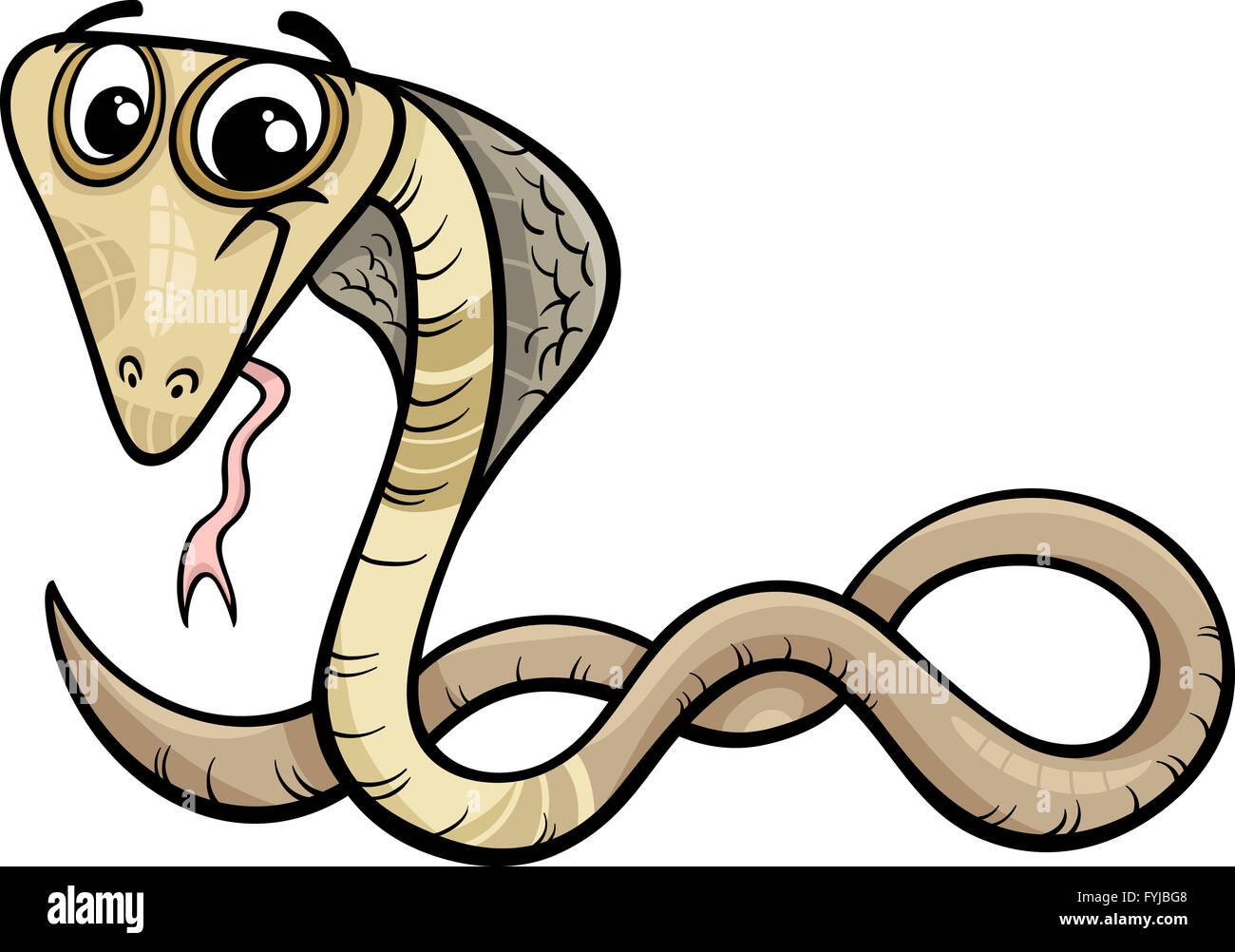 Cute cartoon cobra snake character hi-res stock photography and images ...