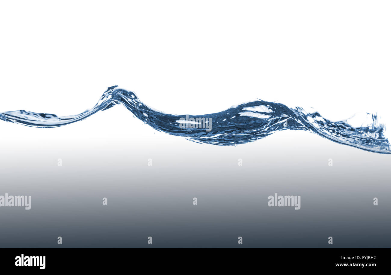 Blue water wave Stock Photo - Alamy
