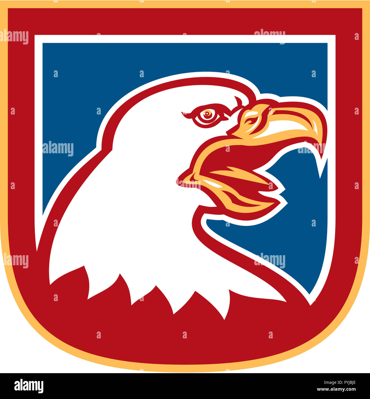 Eagle with shield hi-res stock photography and images - Alamy
