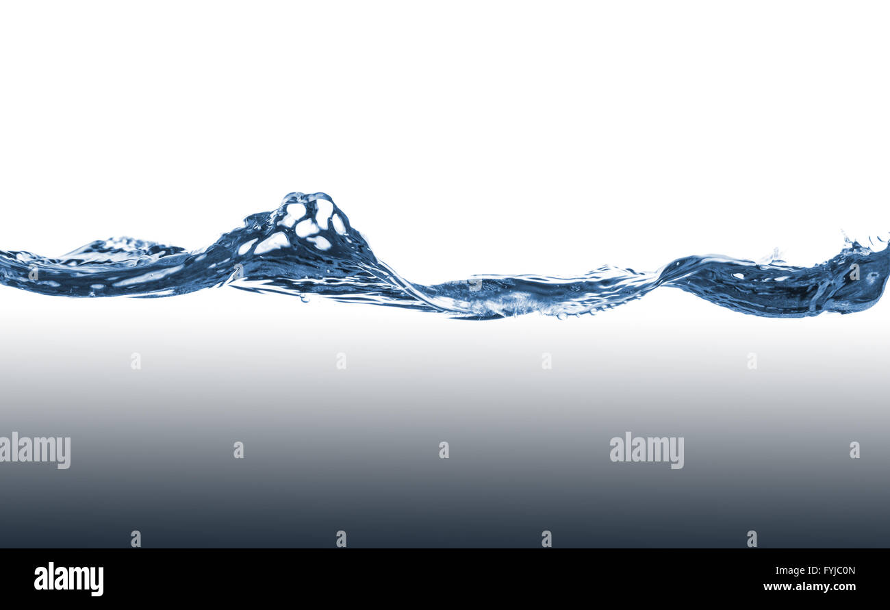 Blue water wave Stock Photo - Alamy
