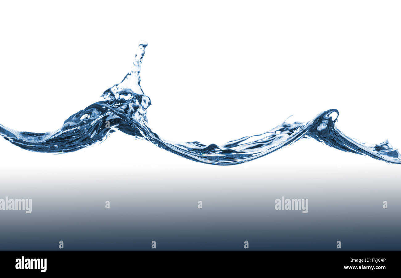 Blue water splash Stock Photo - Alamy
