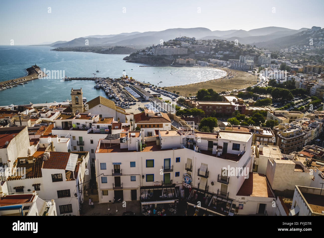 travelling, peñíscola village views from the castle of Papa Luna ...