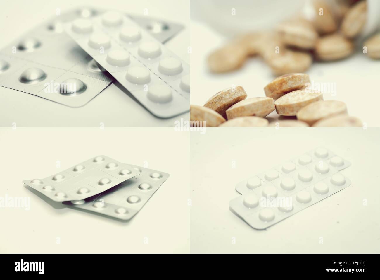 Set of different drug, collection of images Stock Photo - Alamy