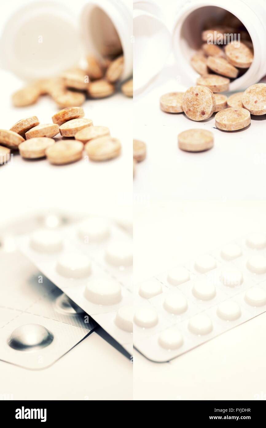 Set of pills, collection of images Stock Photo - Alamy