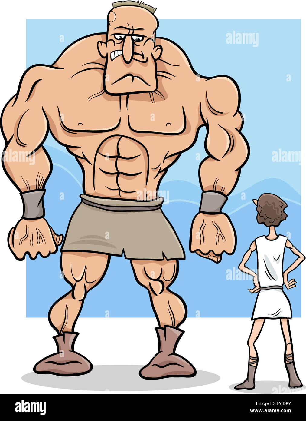 David and goliath illustration hi-res stock photography and images - Alamy