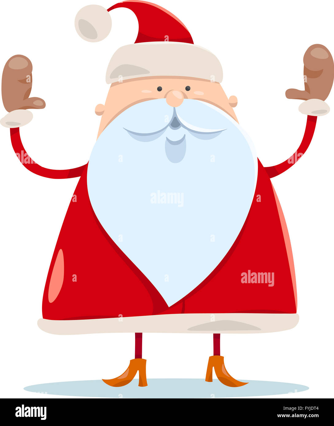cute santa claus cartoon illustration Stock Photo - Alamy