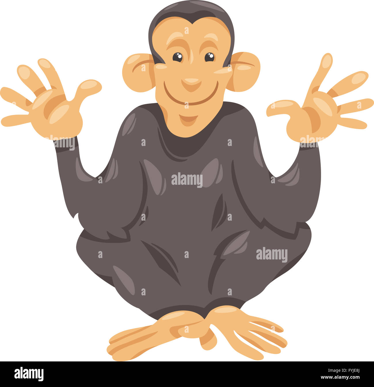 Chimpanzee Illustration High Resolution Stock Photography and Images ...