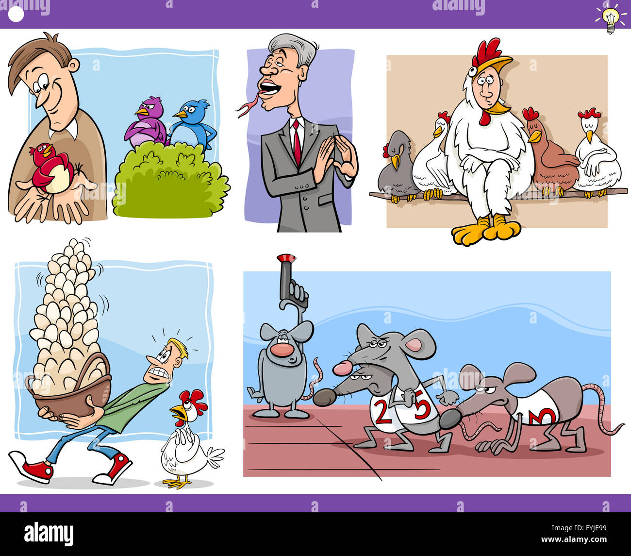 Cartoon concepts sayings set hi-res stock photography and images - Alamy