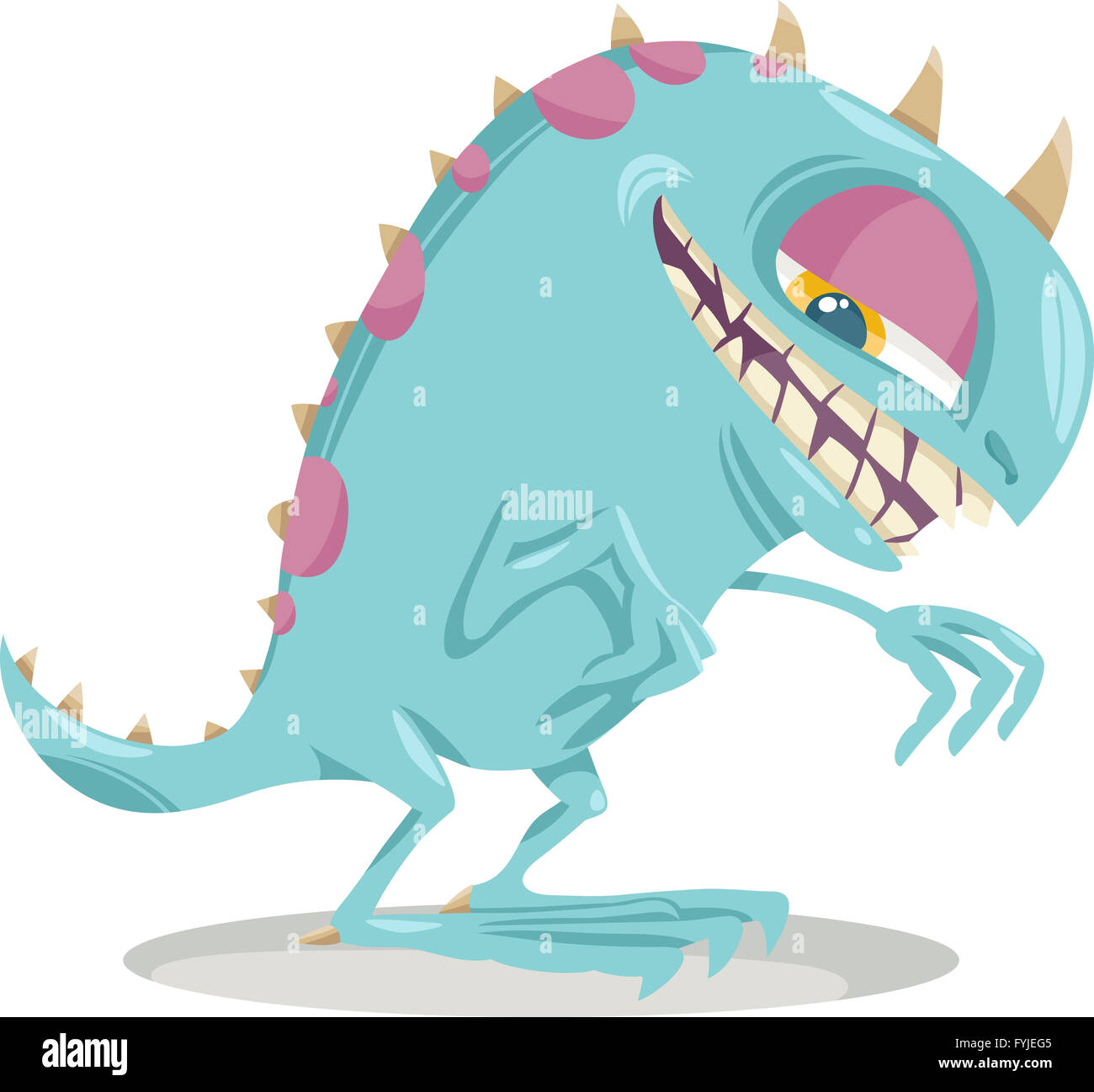 fantasy monster cartoon illustration Stock Photo - Alamy