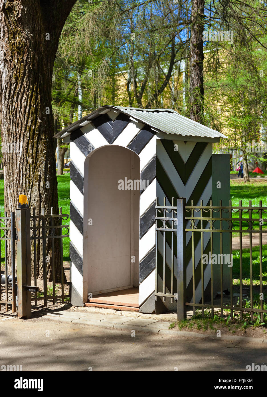 Sentry-box in Museum-Estate Arkhangelskoye - Moscow Russia Stock Photo ...