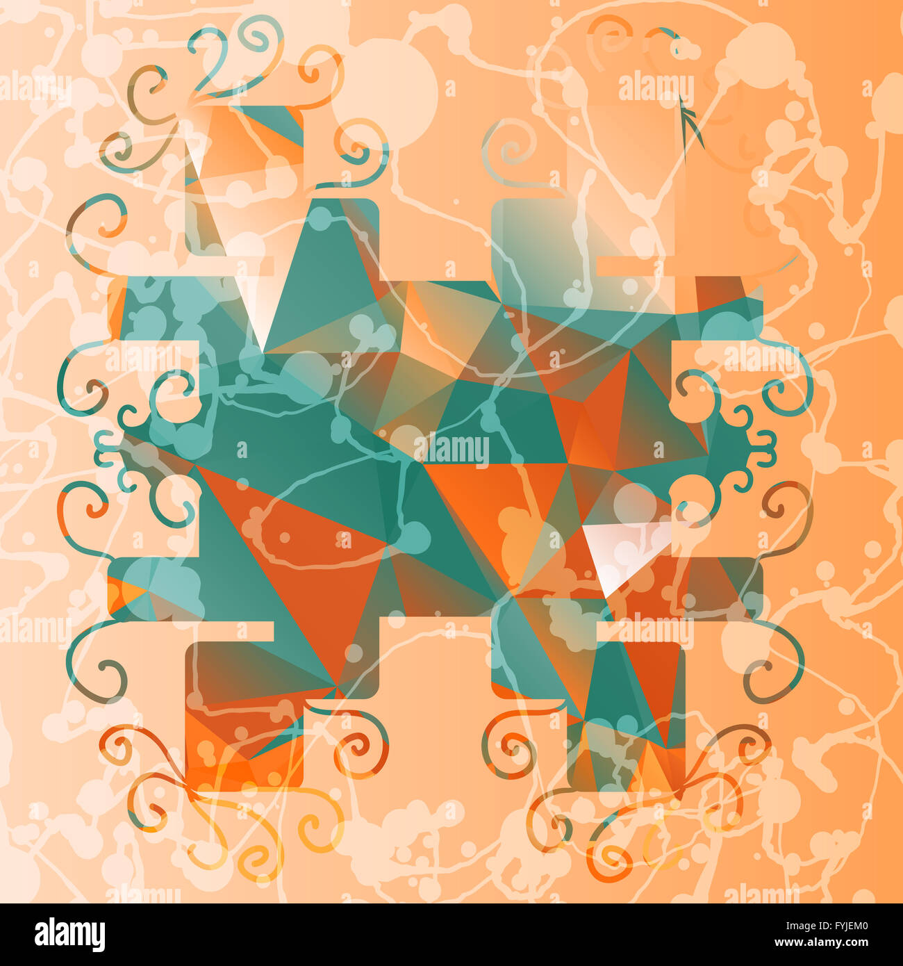 Abstract stylized frame triangles background Stock Photo - Alamy