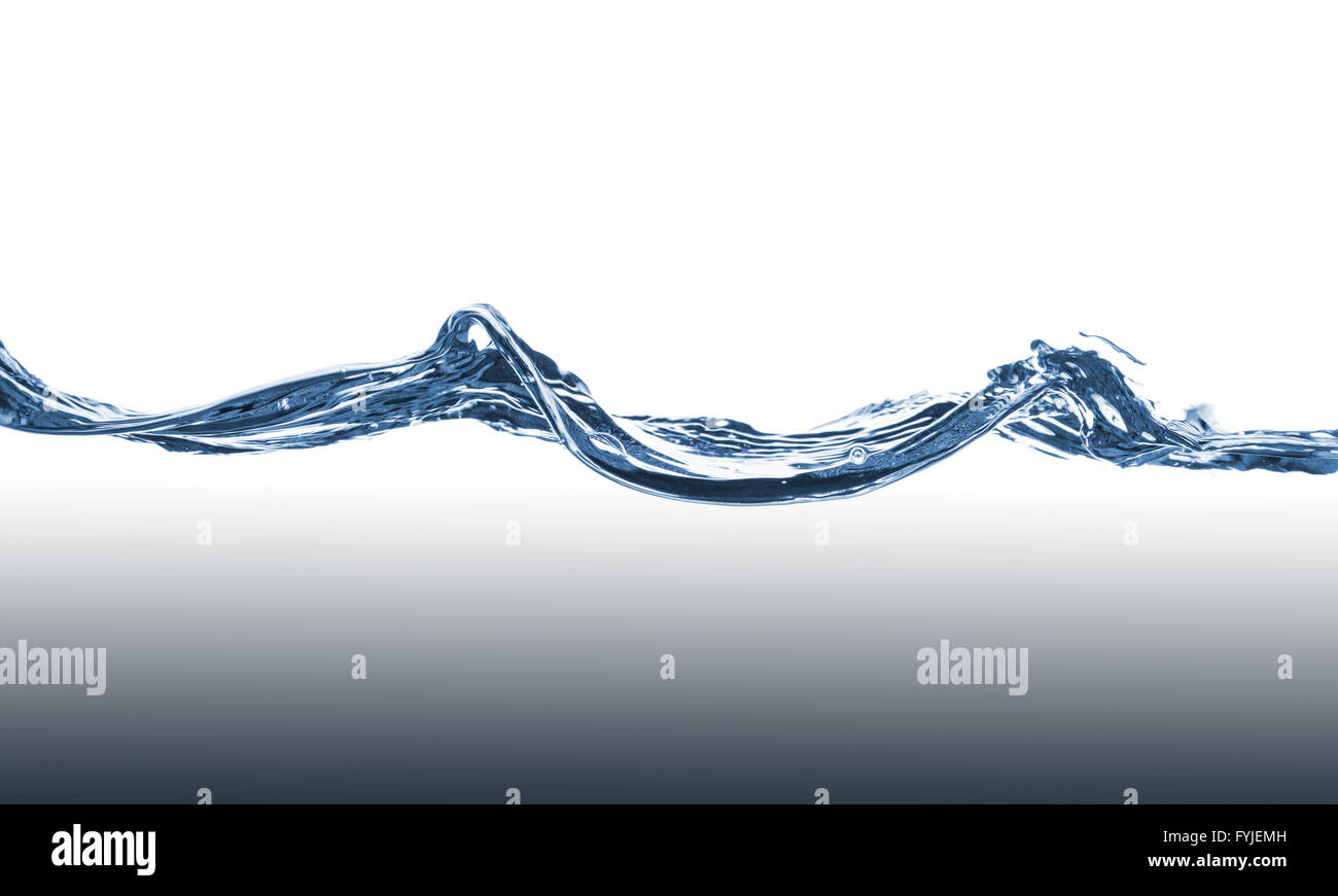 Blue water wave Stock Photo - Alamy