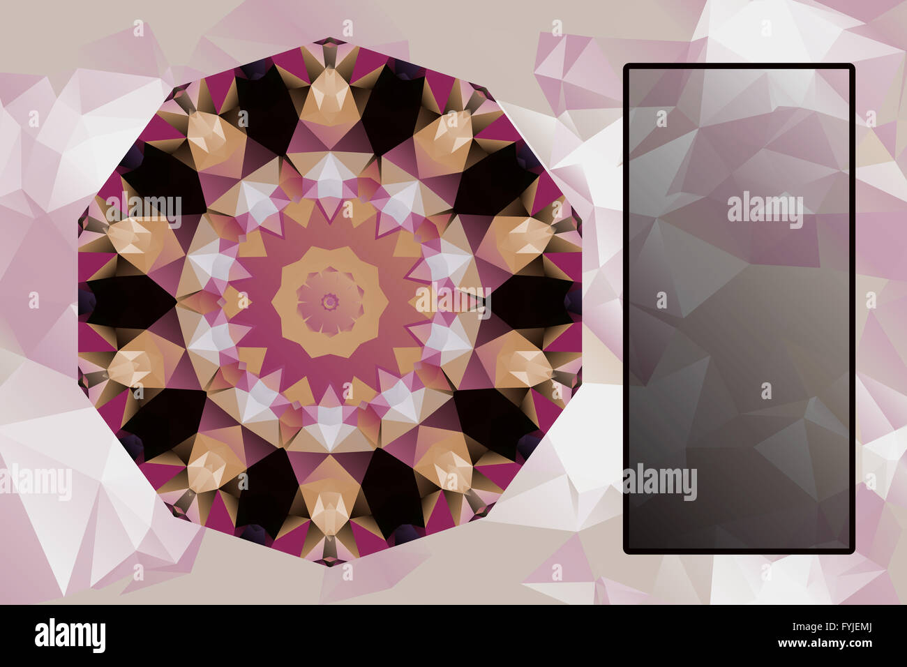 Design elements with abstract blank banner Stock Photo - Alamy
