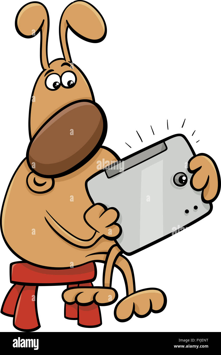 Internet dog cartoon hi-res stock photography and images - Alamy