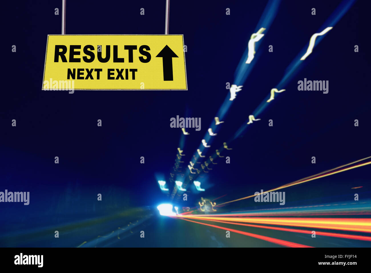 Results Next Exit Concept Stock Photo - Alamy
