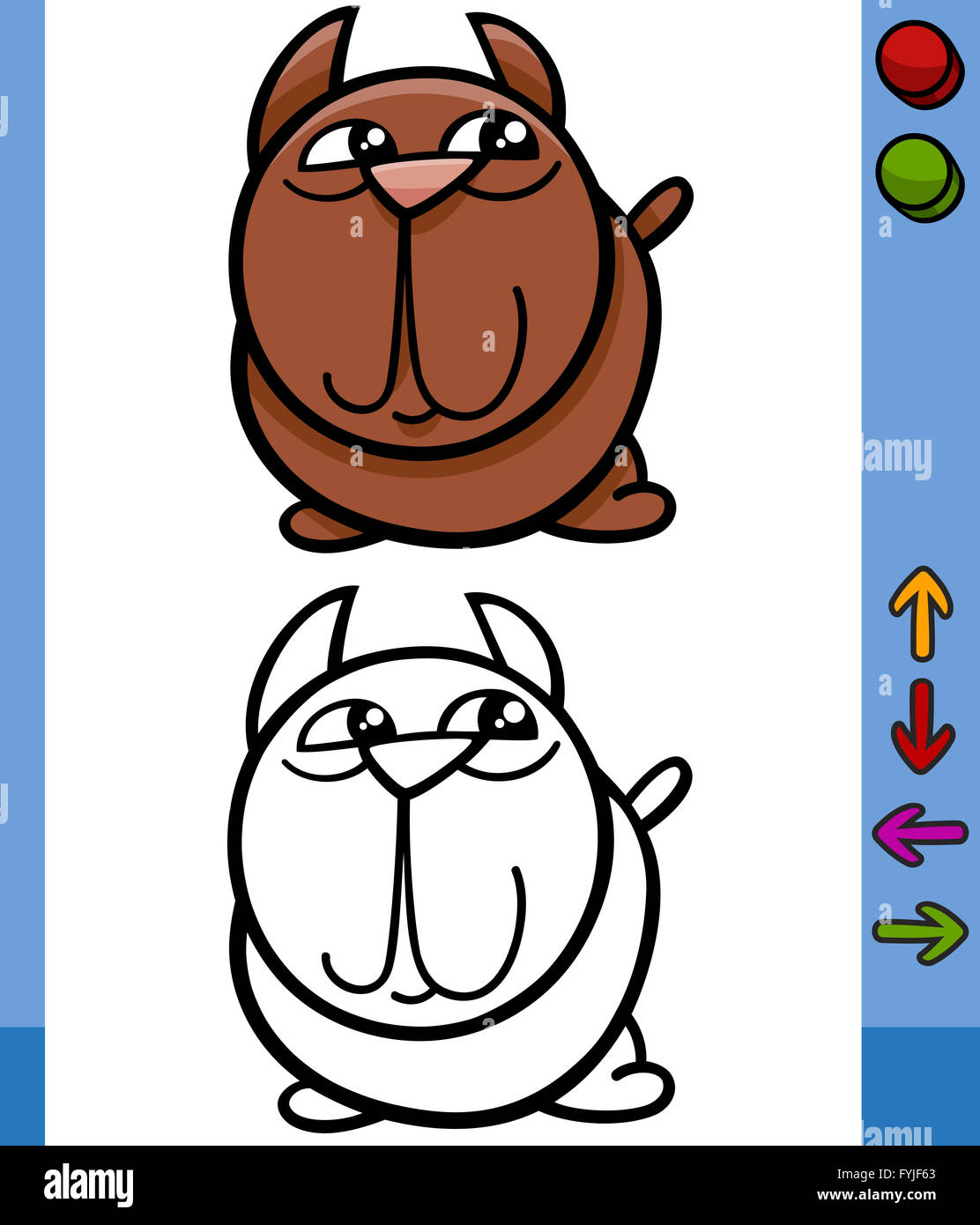 dog game character cartoon illustration Stock Photo - Alamy