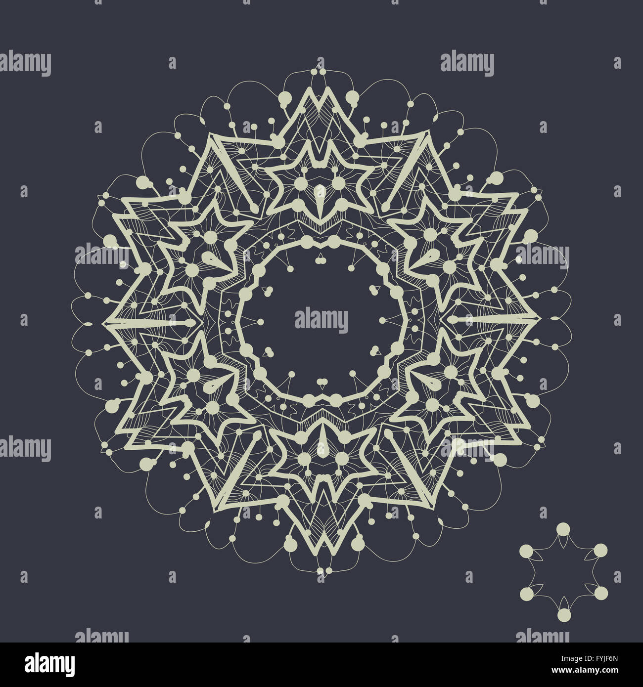 Mandala tribal design. Outlined shape inspired by tribal indian art ...