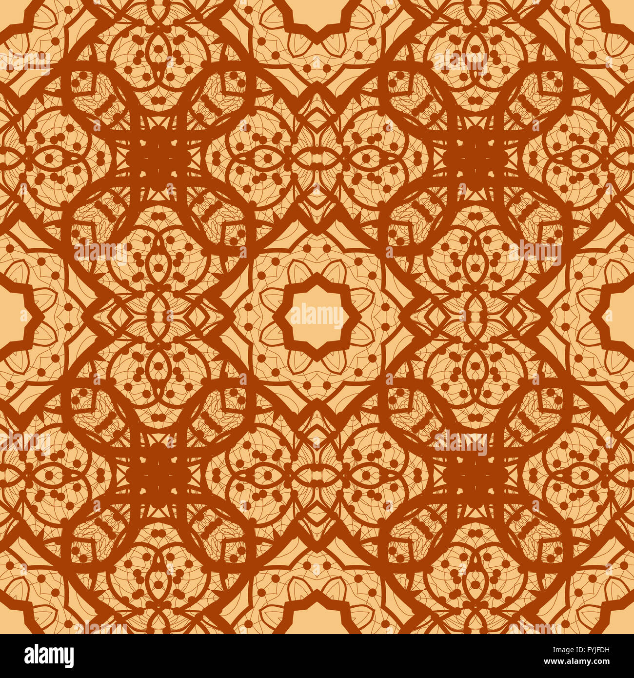 Arabian seamless background in brown color. Vinatge design element ...