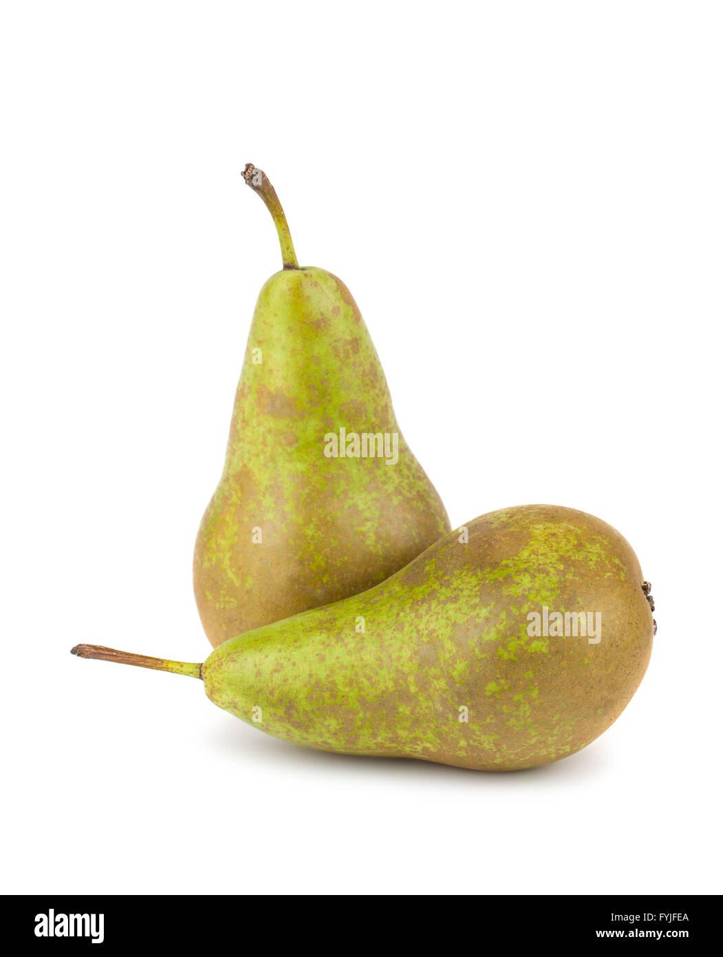 Two green ripe pears Stock Photo - Alamy