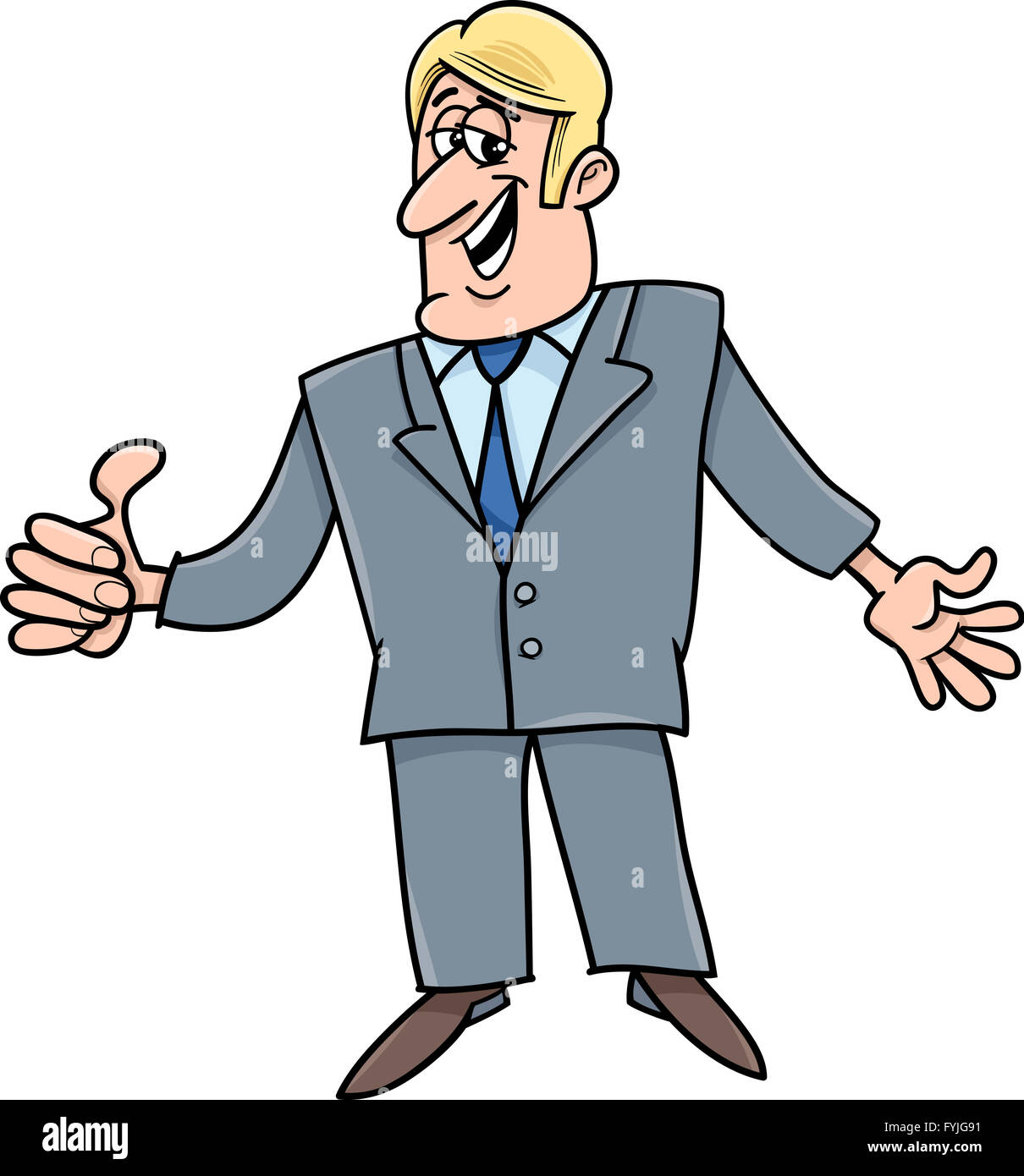 ok man cartoon illustration Stock Photo - Alamy