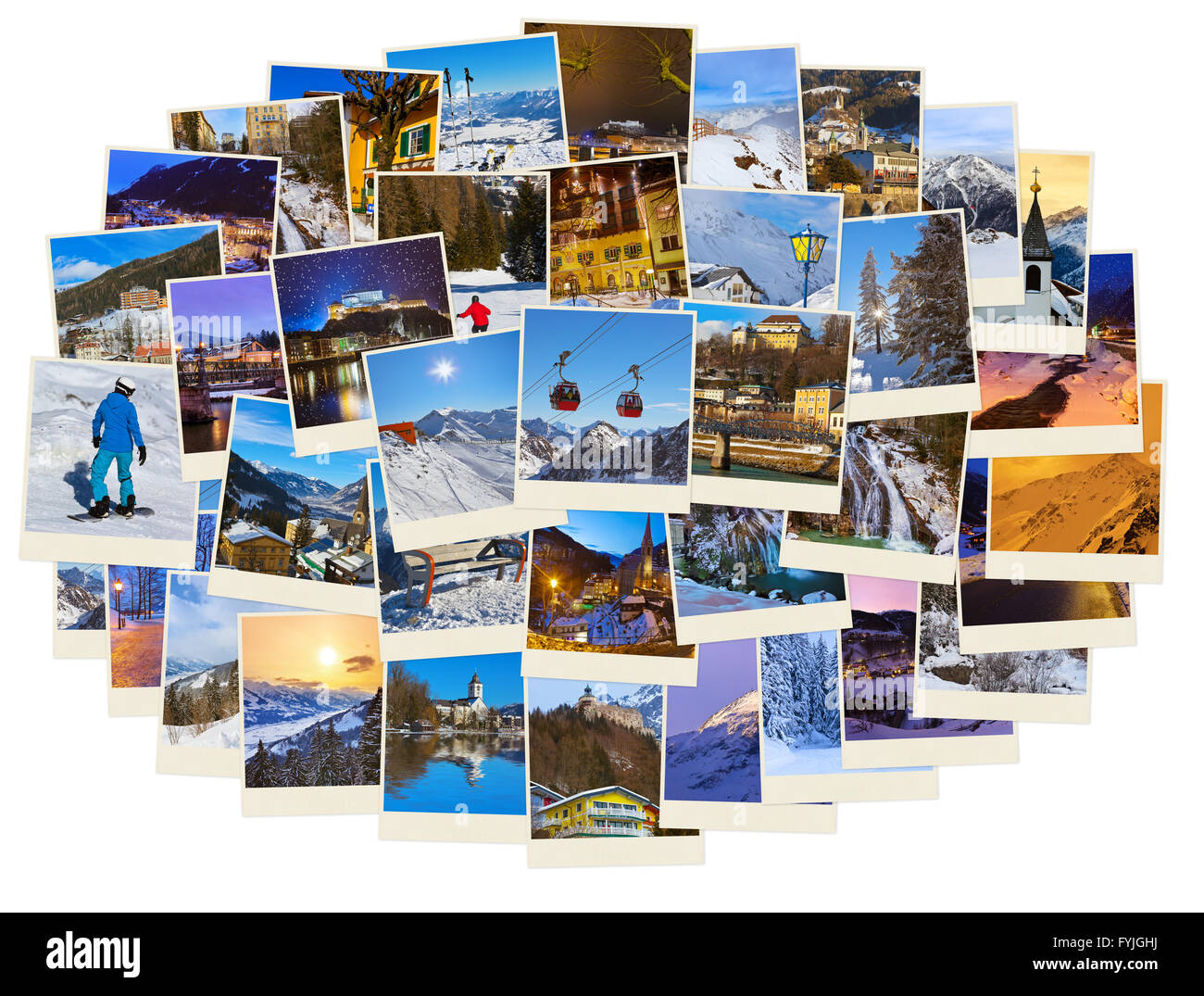 Stack of mountains ski Austria images (my photos Stock Photo - Alamy