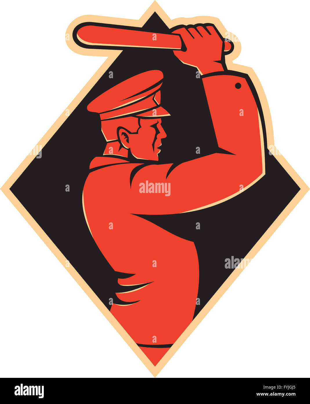 Nightstick policeman hi-res stock photography and images - Alamy