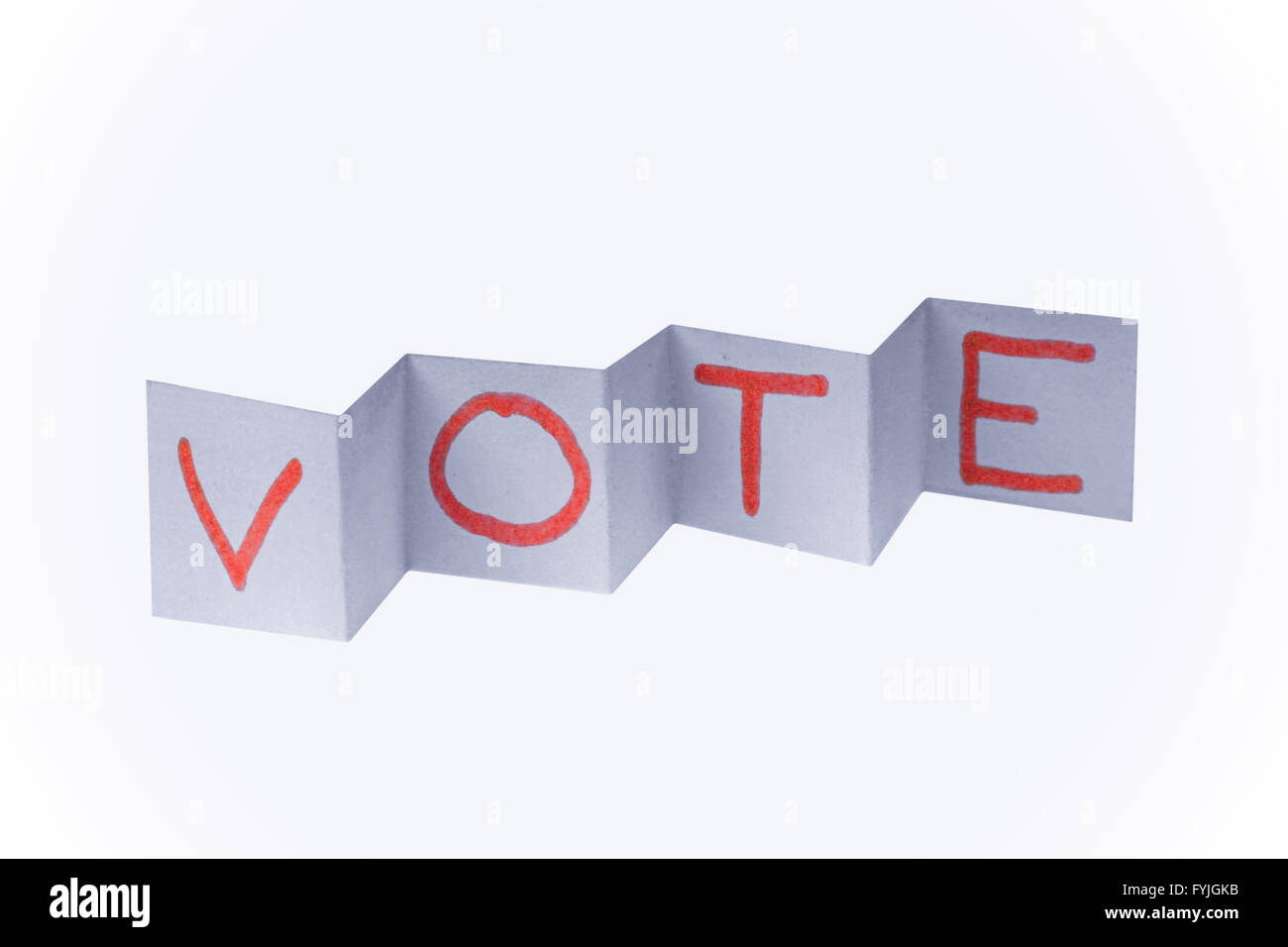 VOTE word written on paper Stock Photo - Alamy
