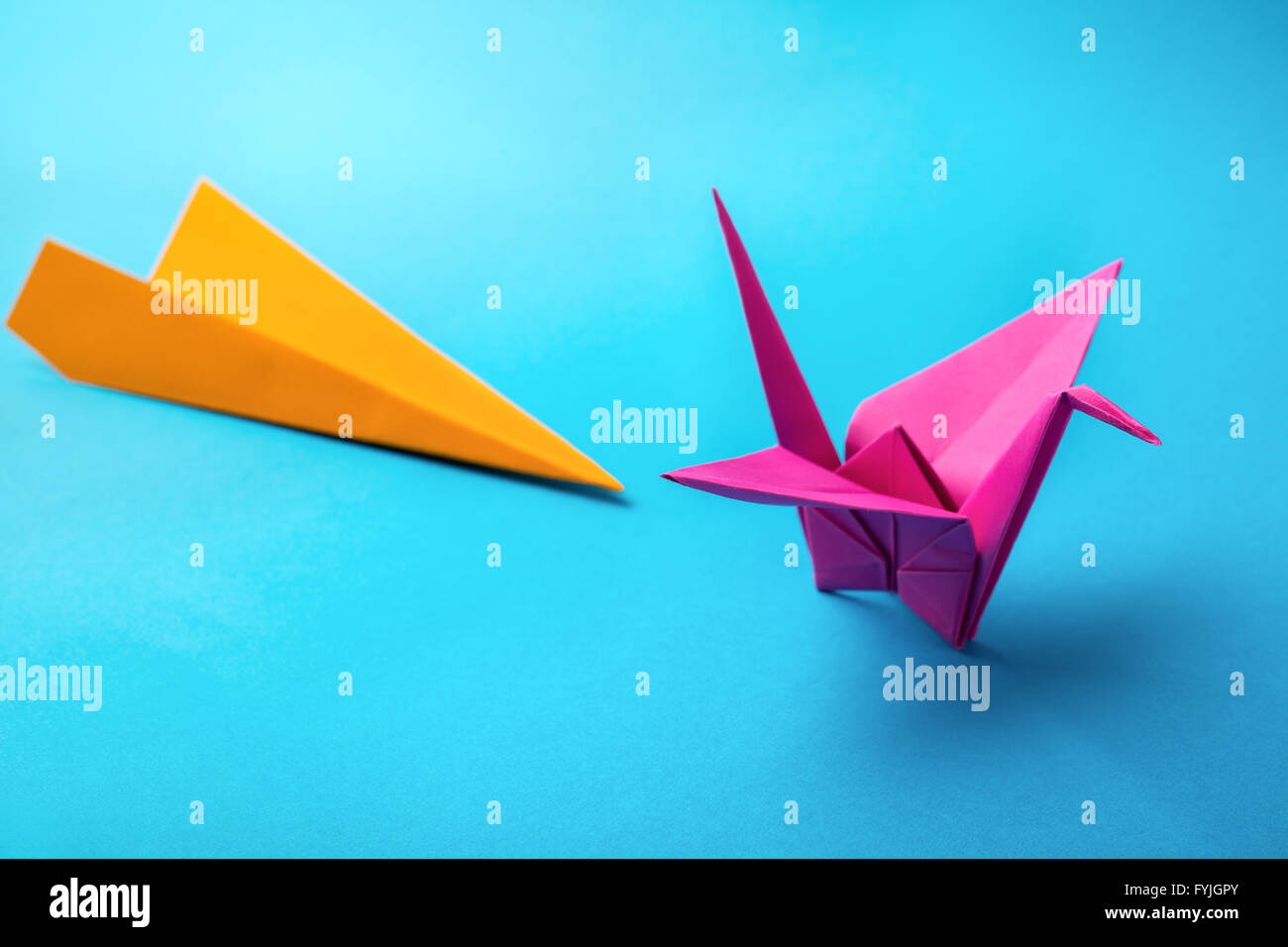 colored paper origami Stock Photo - Alamy