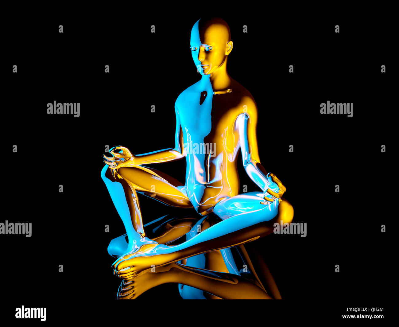 Yoga Meditation pose Stock Photo - Alamy
