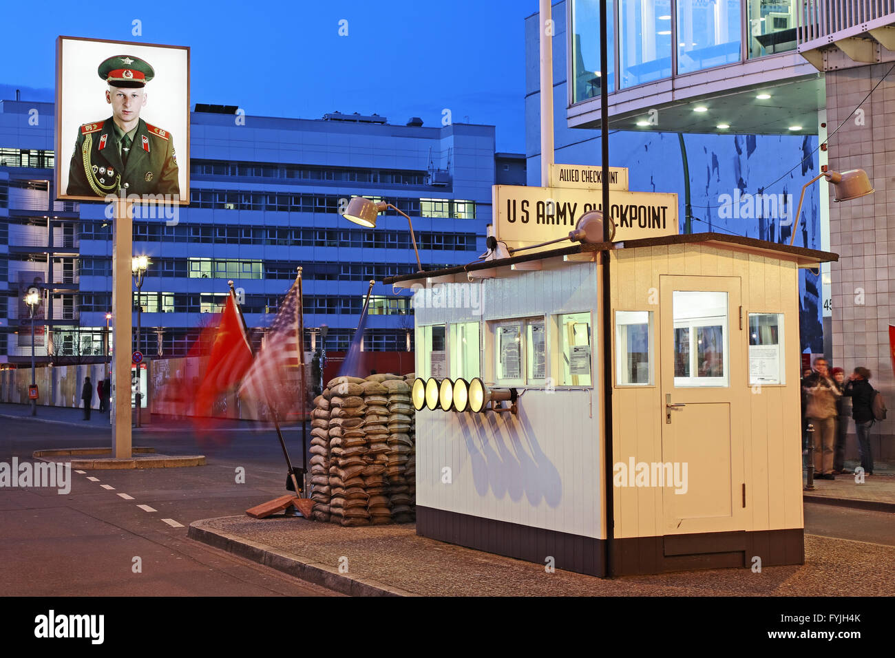 Checkpoint charlie guard house hi-res stock photography and images - Alamy