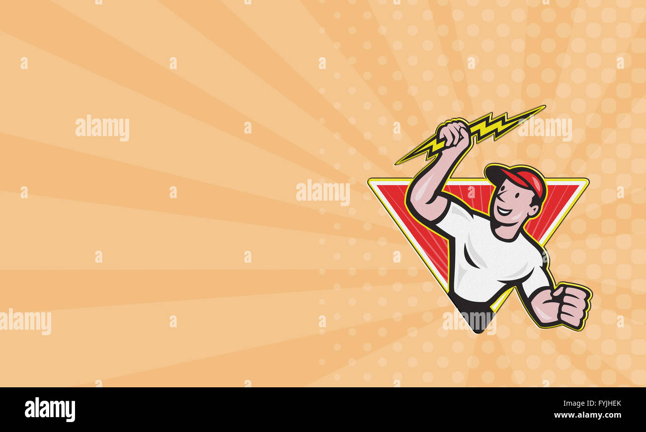 Electrician Construction Worker Cartoon Stock Photo - Alamy