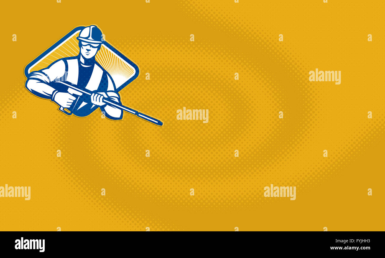 Power Washing Pressure Water Blaster Worker Stock Photo - Alamy