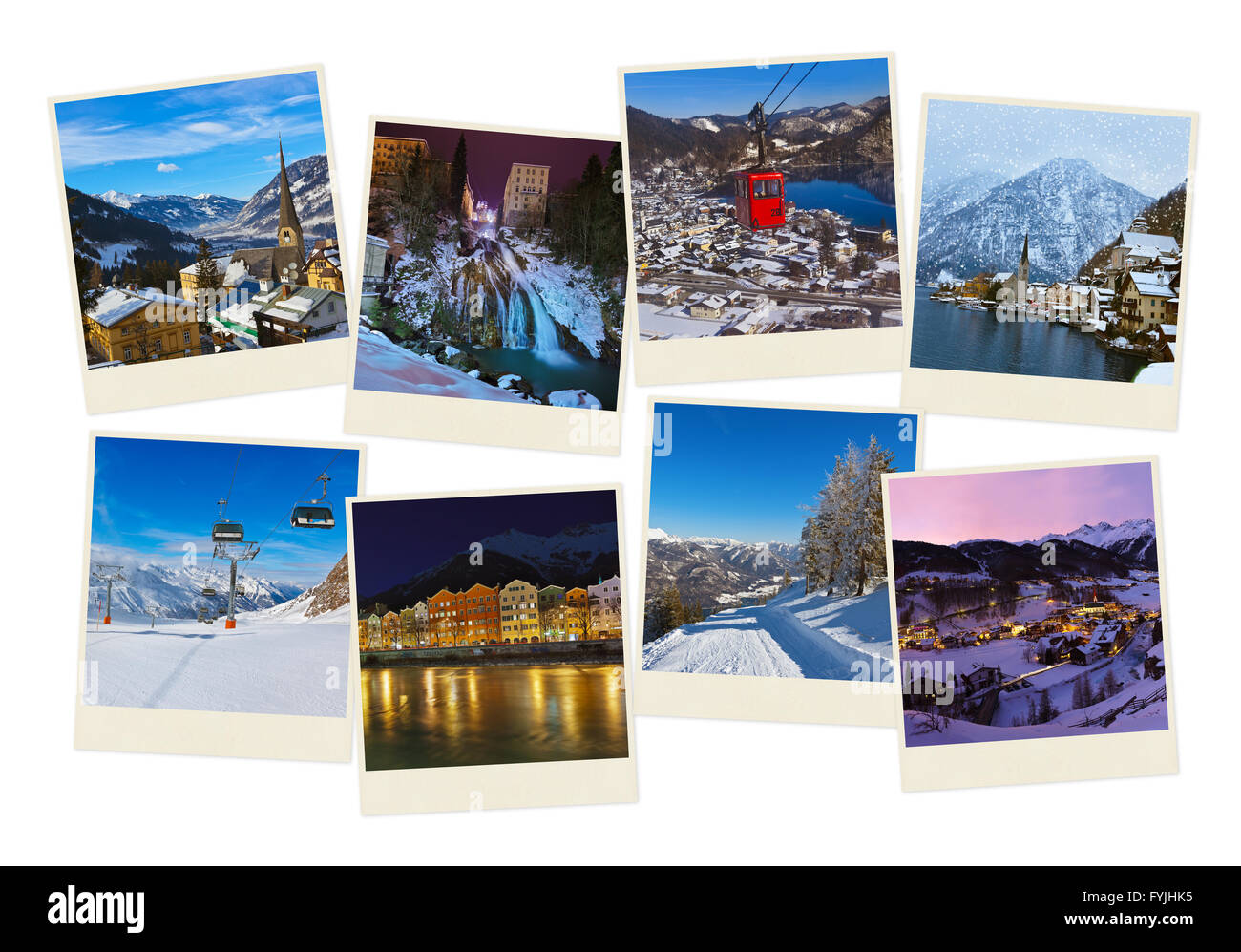 Stack of mountains ski Austria images (my photos Stock Photo - Alamy