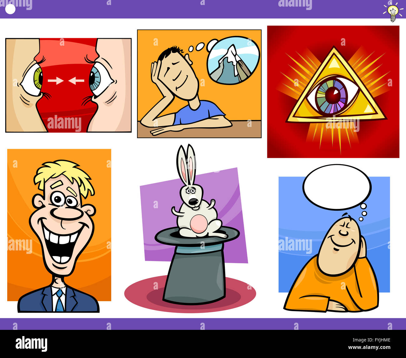 cartoon concepts and ideas set Stock Photo - Alamy