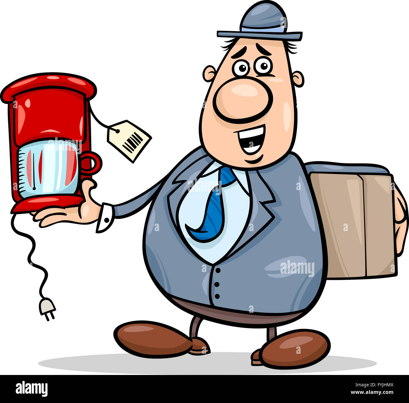 Cartoon salesman hi-res stock photography and images - Alamy