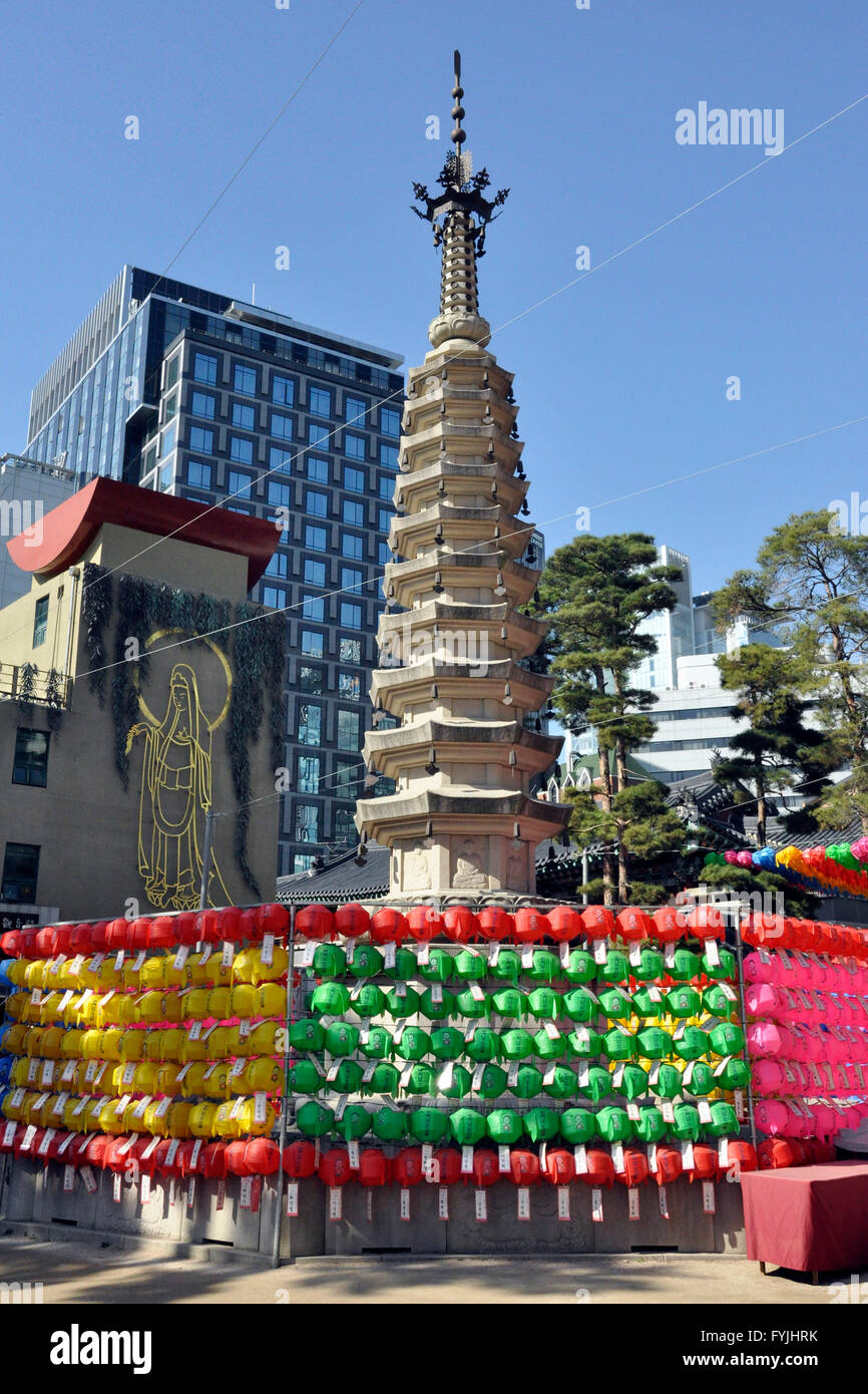 South Korea, Seoul, Jogyes temple Stock Photo - Alamy