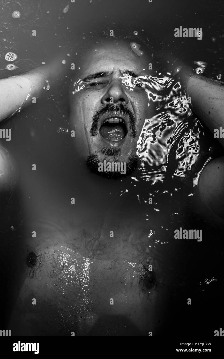 Loneliness desperate Black and White Stock Photos & Images - Alamy