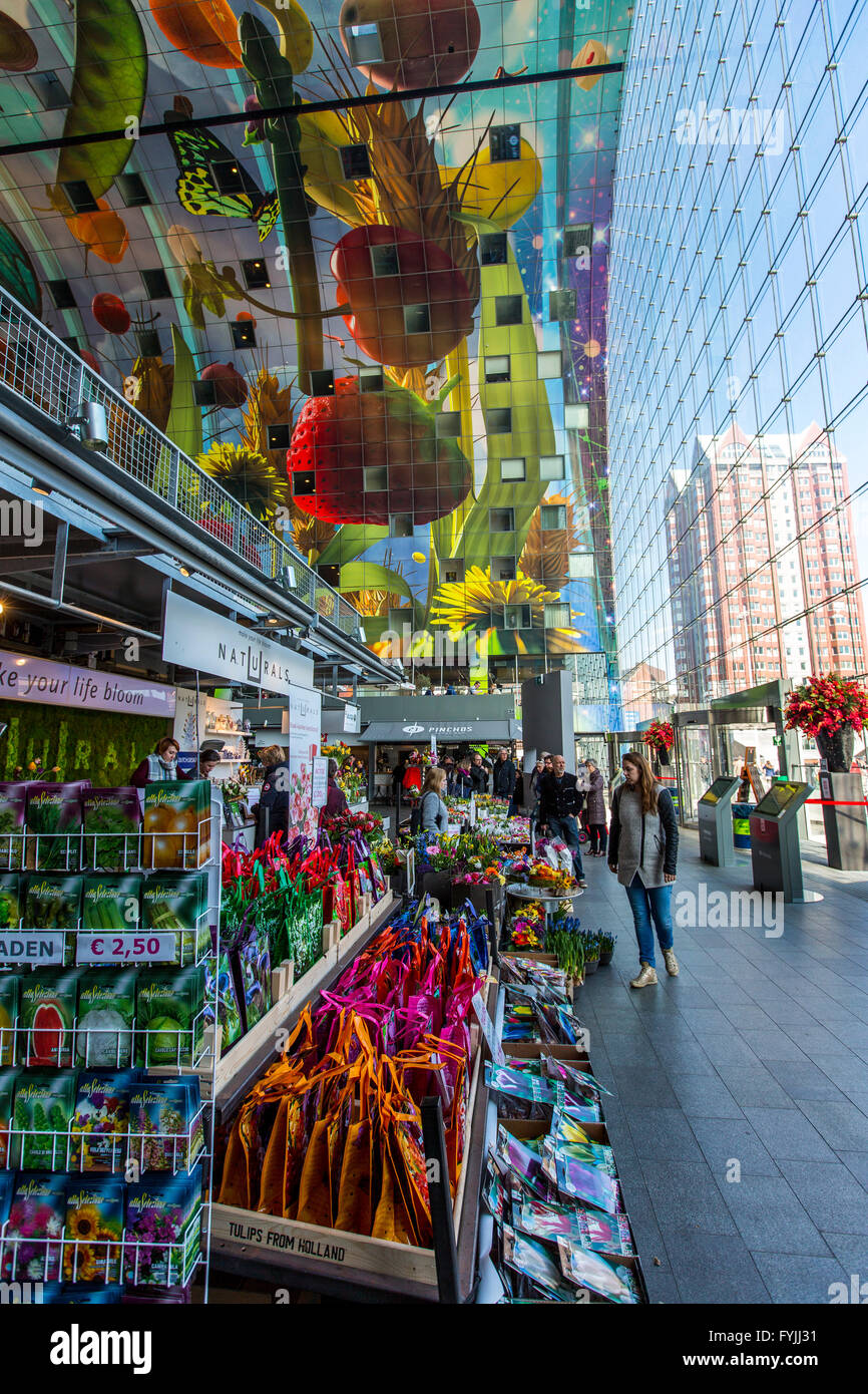 The new market hall in Rotterdam, the first covered market place in the ...