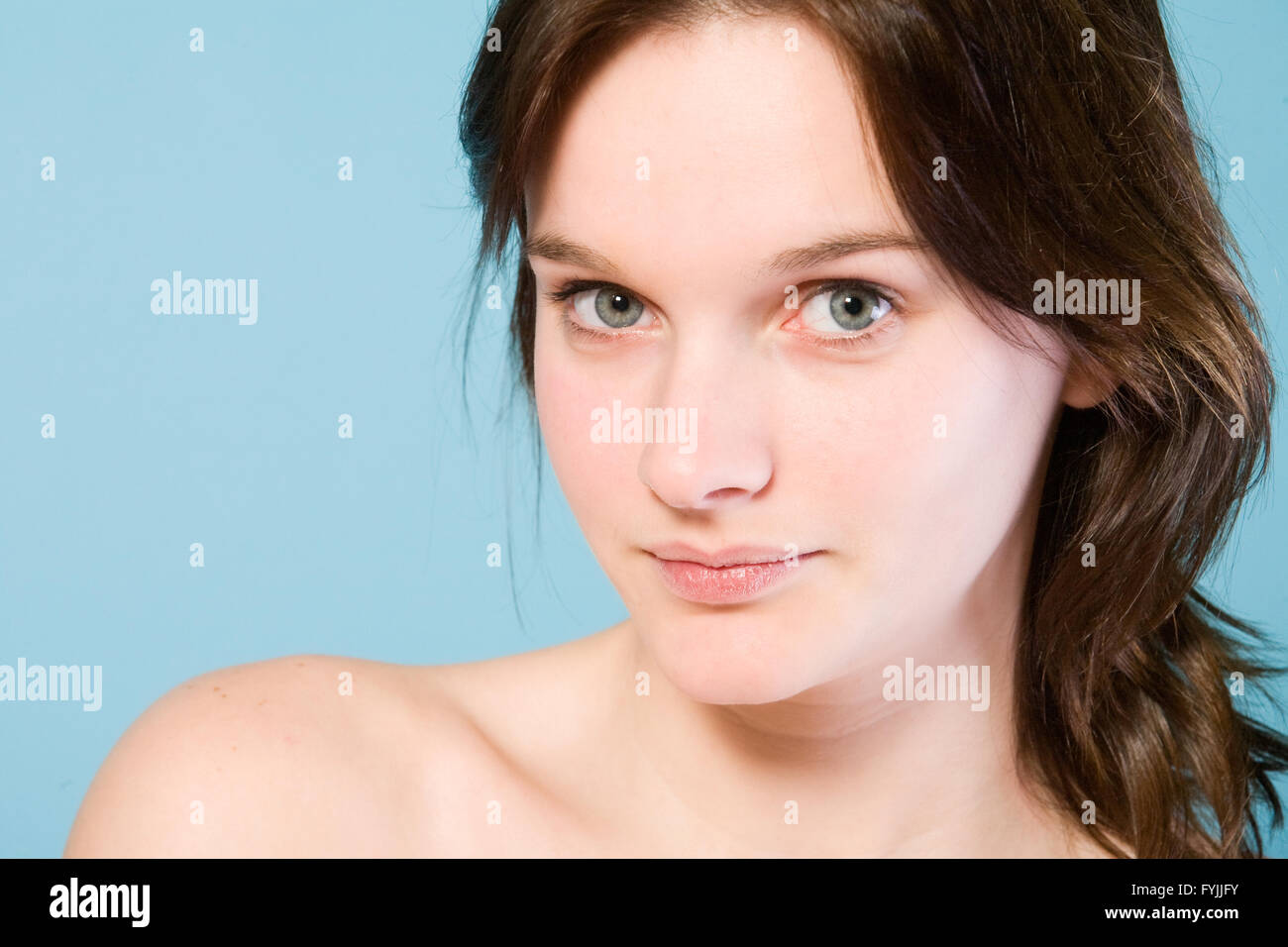Portrait of a woman in a wellness mood Stock Photo - Alamy