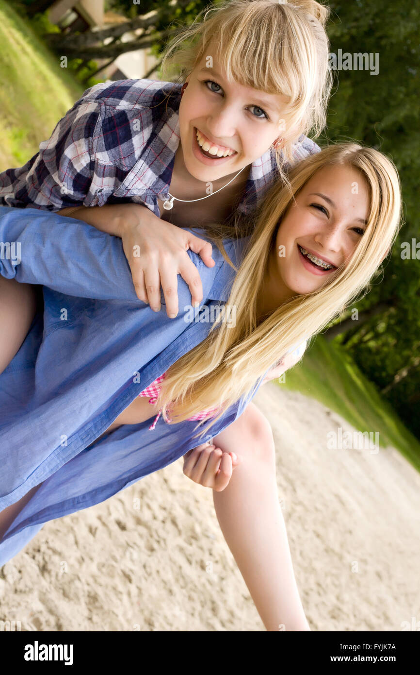 Happy on the beach hi-res stock photography and images - Alamy